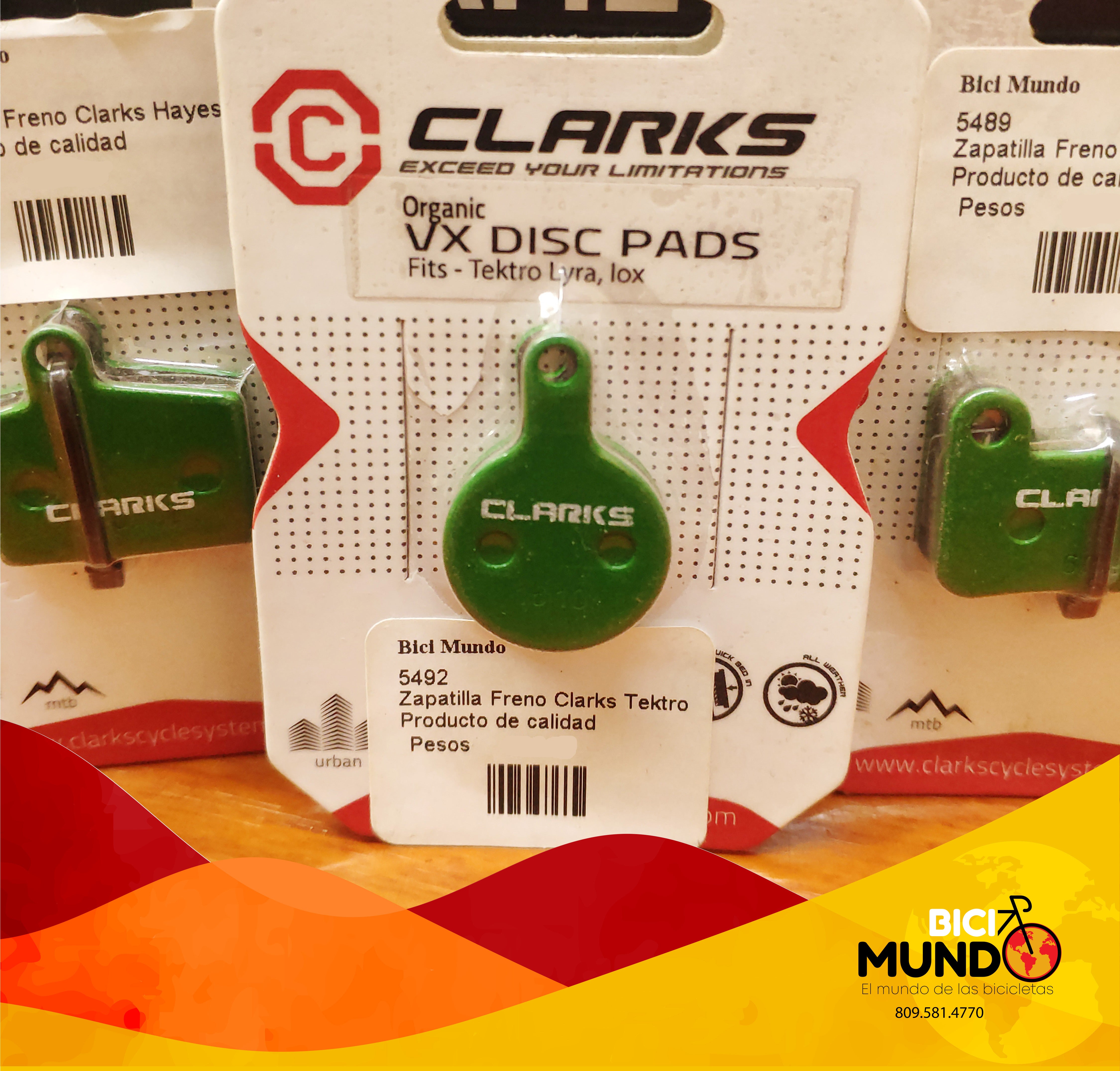 Zapatilla Banda Clarks para Freno de Disco Tektro Lyra – Bicimundo